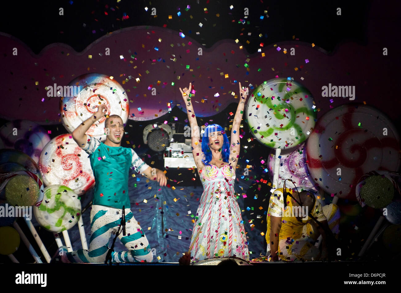 Katy Perry performs during the opening night of her California Dreams ...