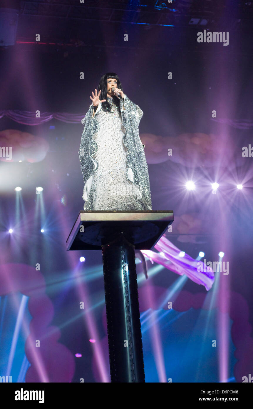 Katy Perry performs during the opening night of her California Dreams ...