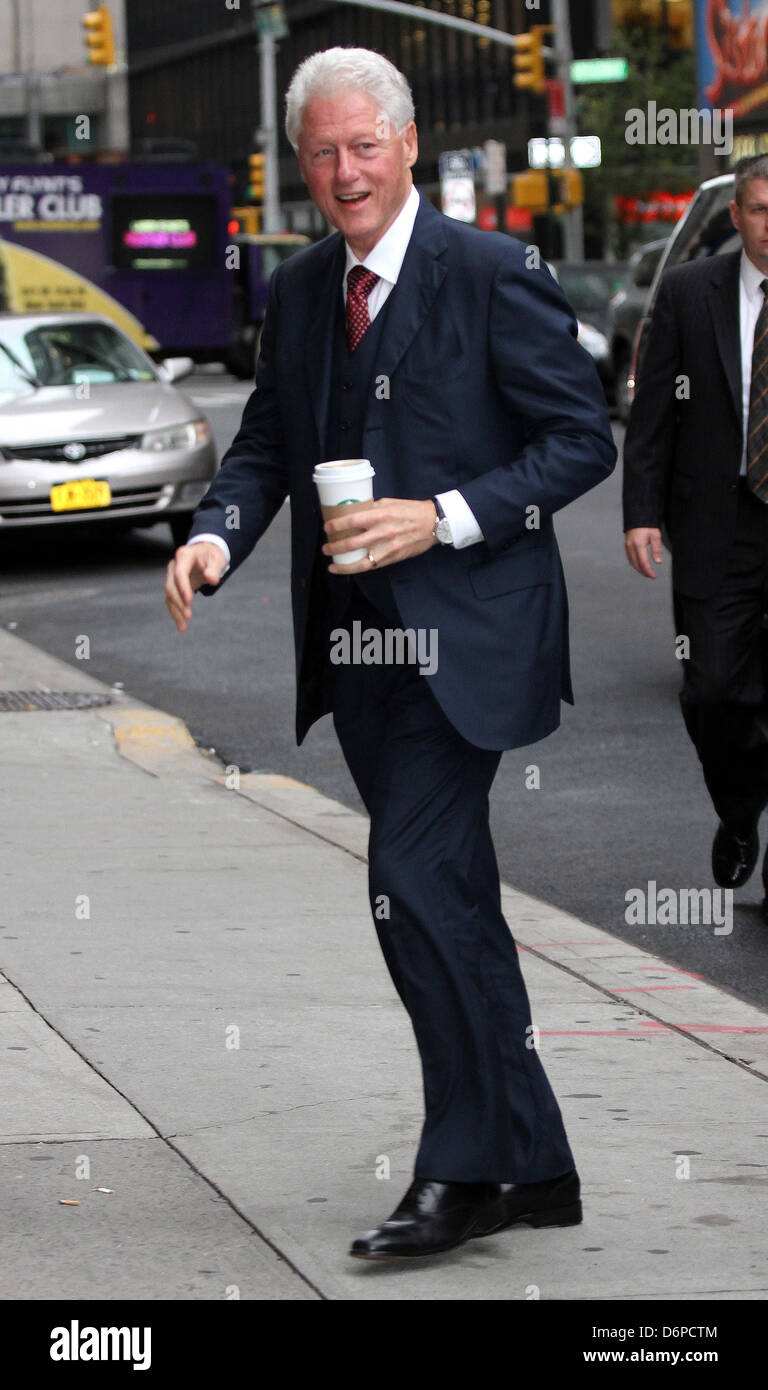 Former US President Bill Clinton 'The Late Show with David Letterman ...