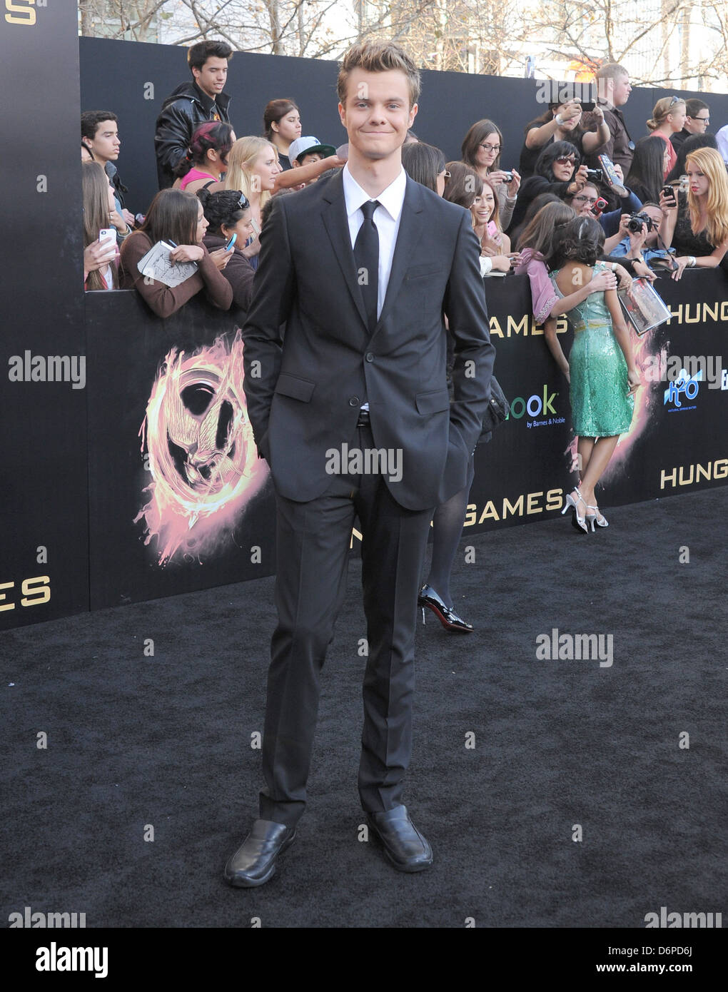 Jack Quaid World Premiere of 'The Hunger Games' held at Nokia Theatre ...