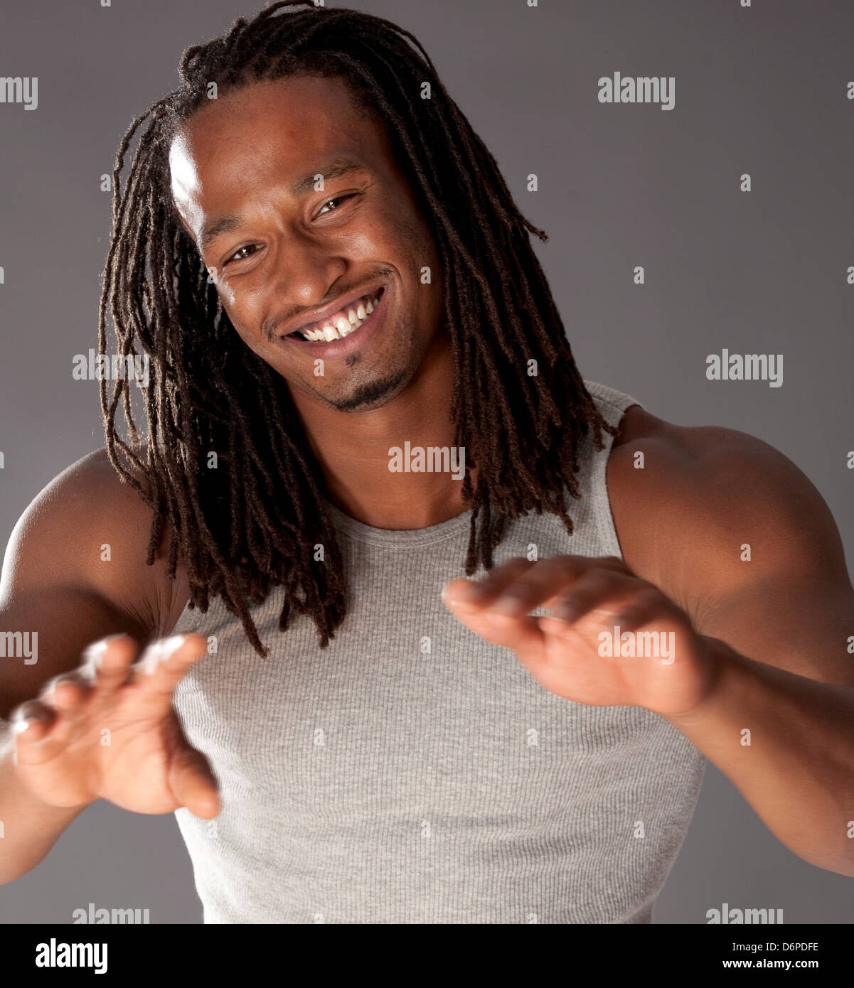 Vertical studio portrait smiling hi-res stock photography and images ...