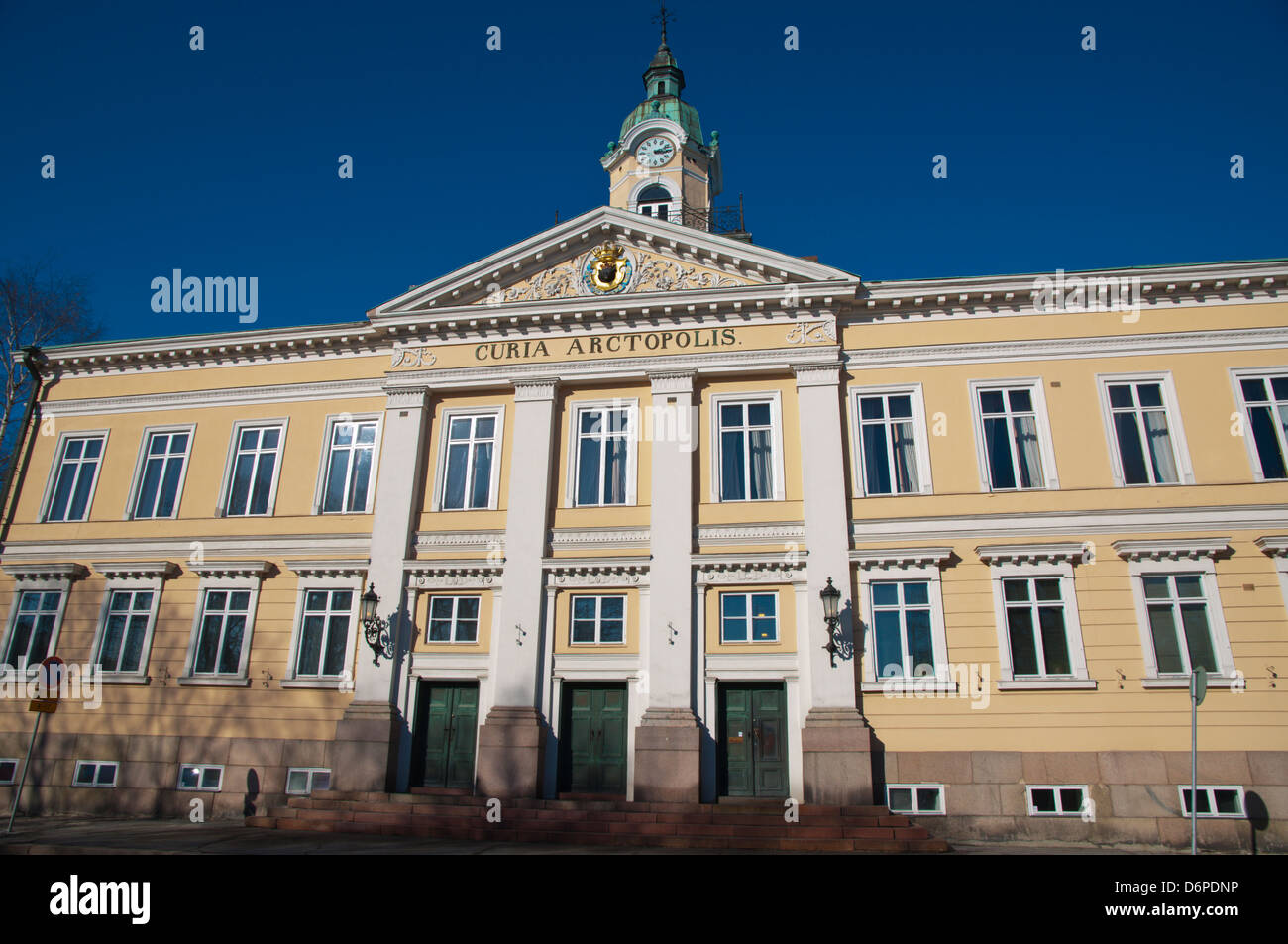 Neoclassical style Porin Raatihuone the town hall (1841) by Carl Ludvig ...
