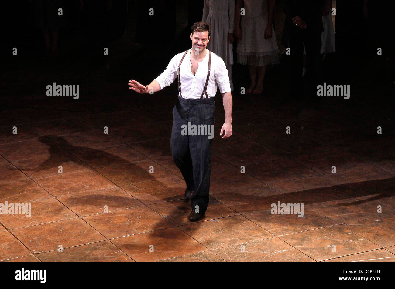 Ricky Martin Curtain call after the first preview performance of the ...