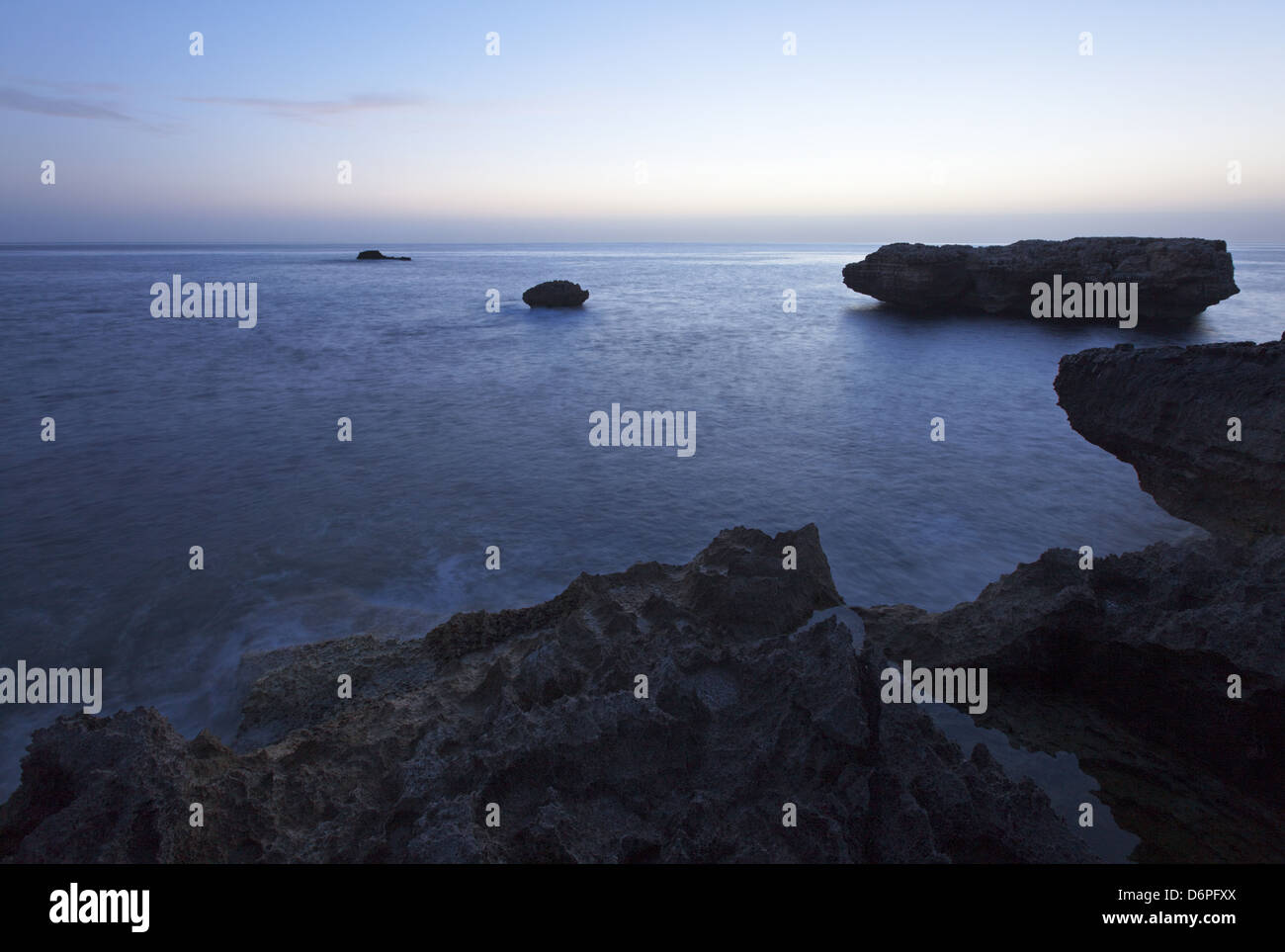 Malta, Gozo, Dwejra close, coast, cliffs, peaceful, harmonious, evening ...