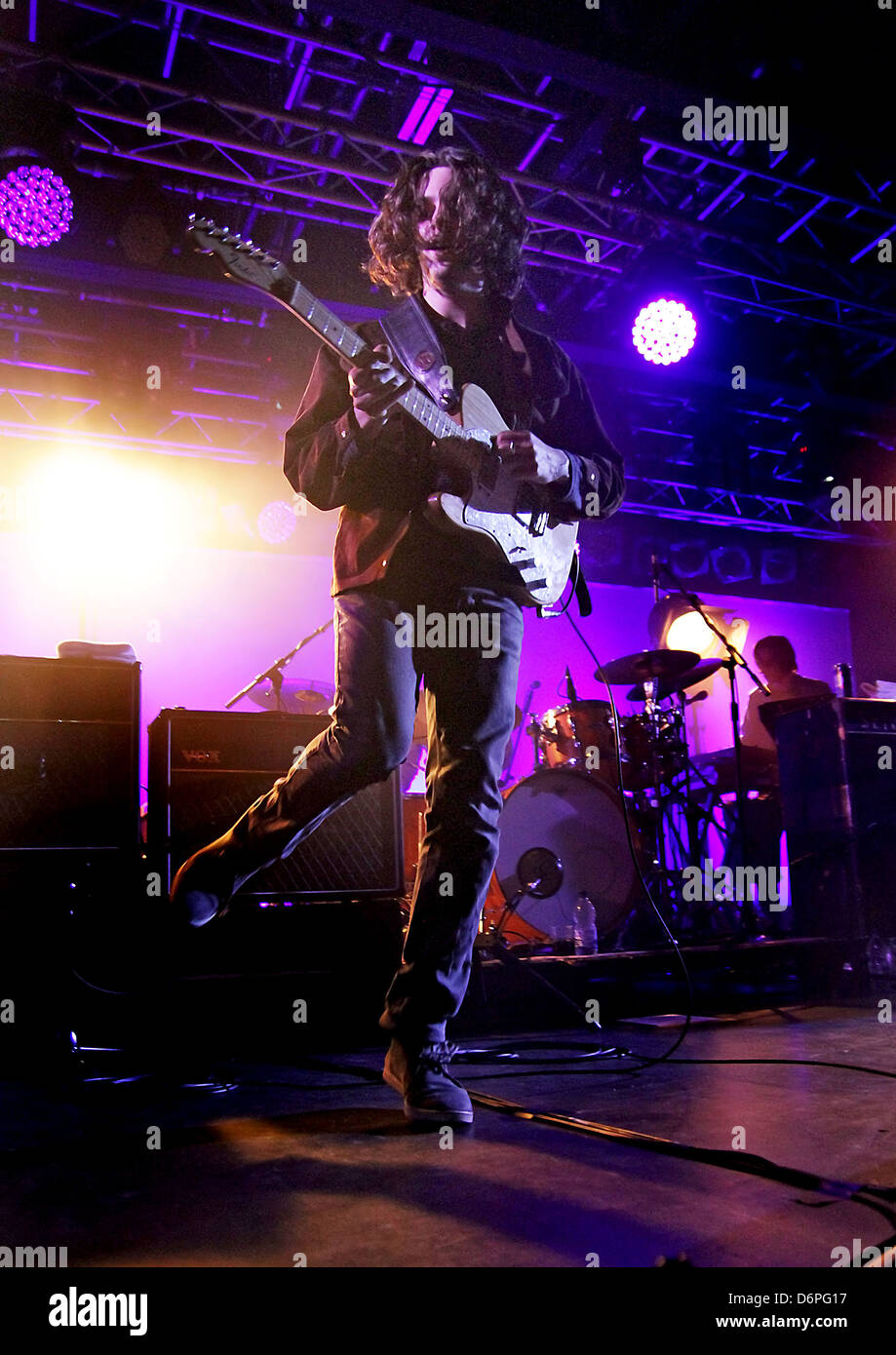 Felix White of The Maccabees performing at Liverpool O2 Academy ...