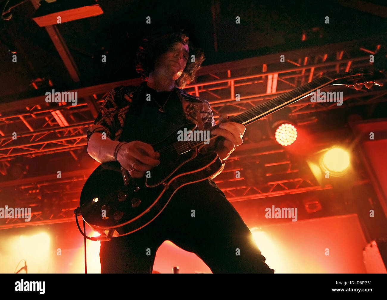 Hugo White of The Maccabees performing at Liverpool O2 Academy ...
