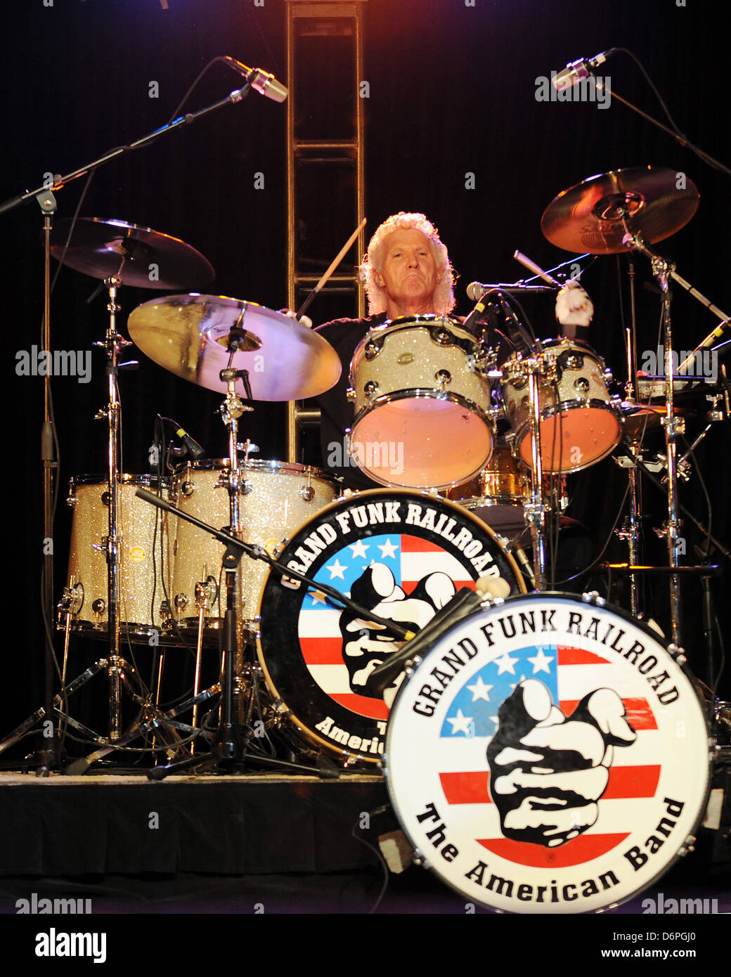 Don Brewer of Grand Funk Railroad performs at the Seminole Coconut ...