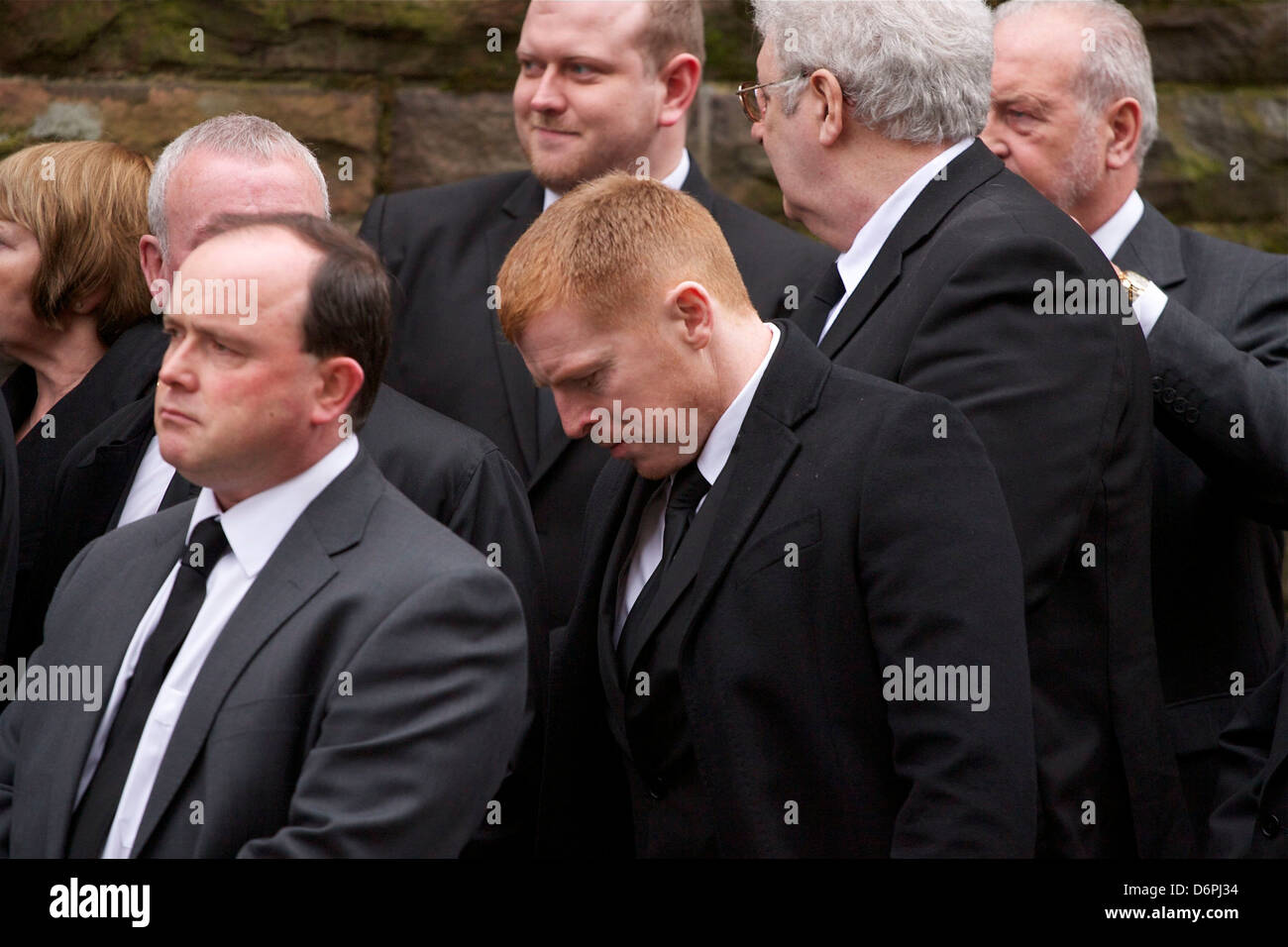Neil lennon the funeral of paul mcbride qc hi-res stock photography and ...