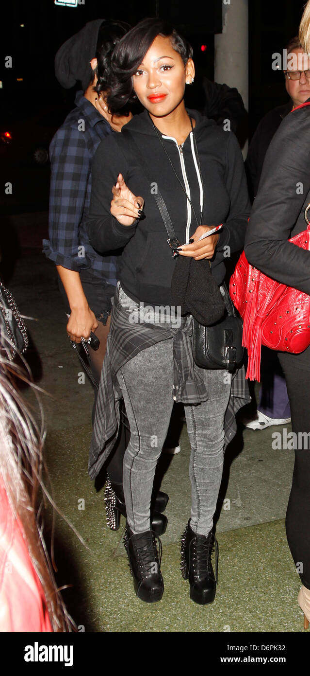 Meagan Good arrives at the Wiltern Theatre to watch Guns N' Roses in ...