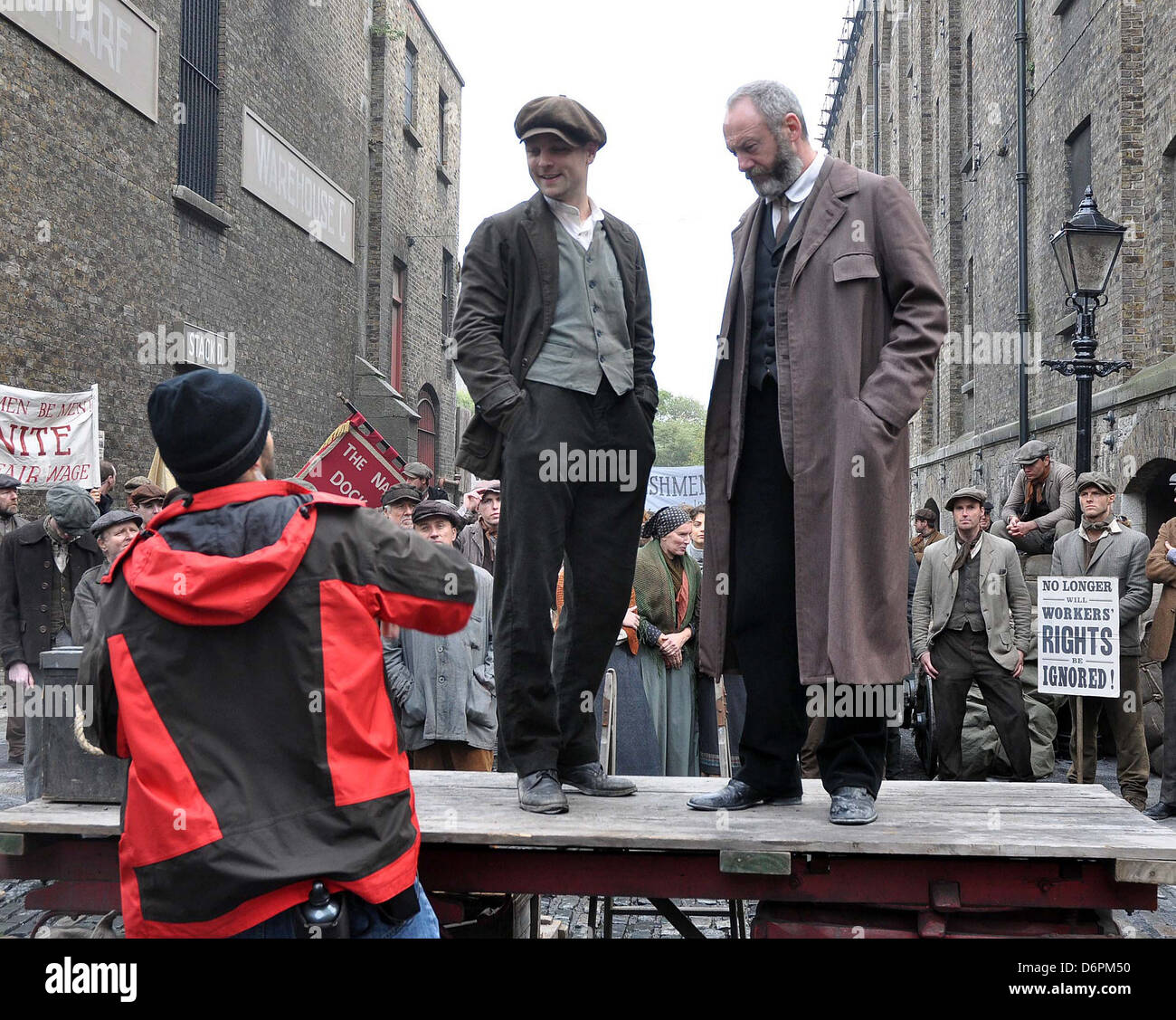 Liam Cunningham on the TV set of 'Titanic: Blood and Steel' shooting on ...