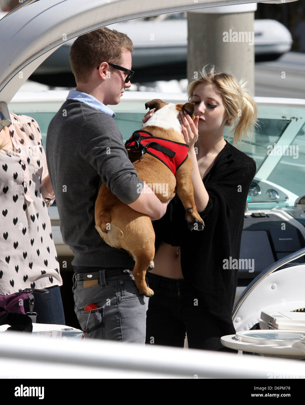 Hotel heir Barron Hilton supports his model girlfriend Vanessa Dubasso ...