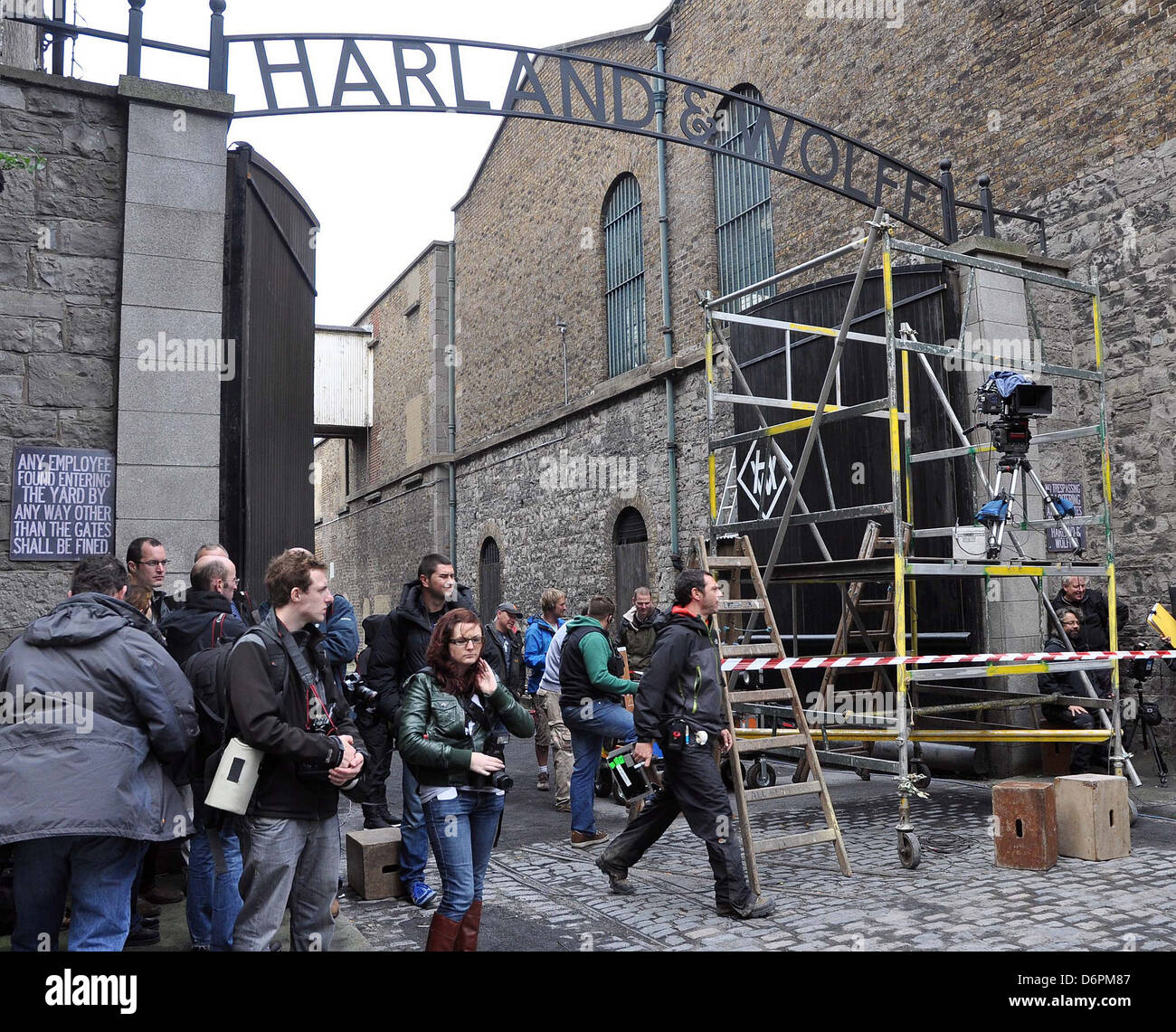 DUBLIN / IRELAND 10-10-11 BIG JIM LARKIN ( LIAM CUNNINGHAM ) FILMING A ...