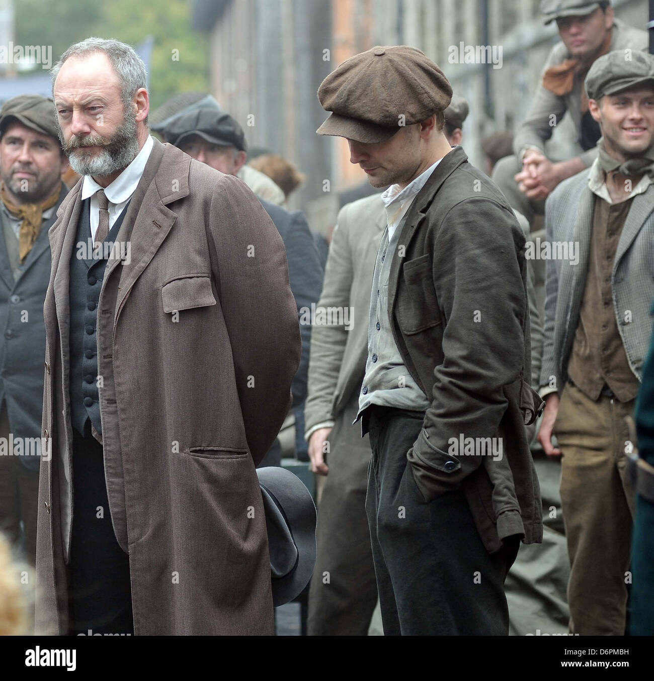 Liam Cunningham on the TV set of 'Titanic: Blood and Steel' shooting on ...