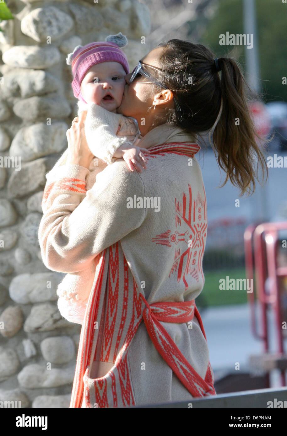 Jessica Alba and her daughter Haven Warren enjoy the day at Coldwater ...