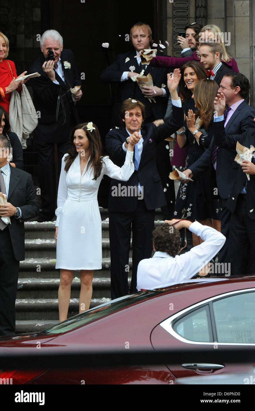 Sir Paul McCartney and Nancy Shevell The wedding of Sir Paul McCartney ...