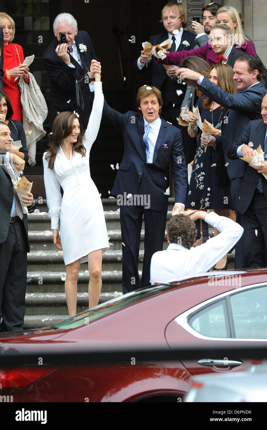 Sir Paul McCartney and Nancy Shevell The wedding of Sir Paul McCartney ...