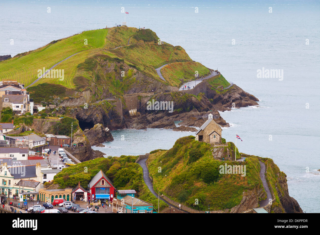 View over Ilfracombe, Devon, England, United Kingdom, Europe Stock ...