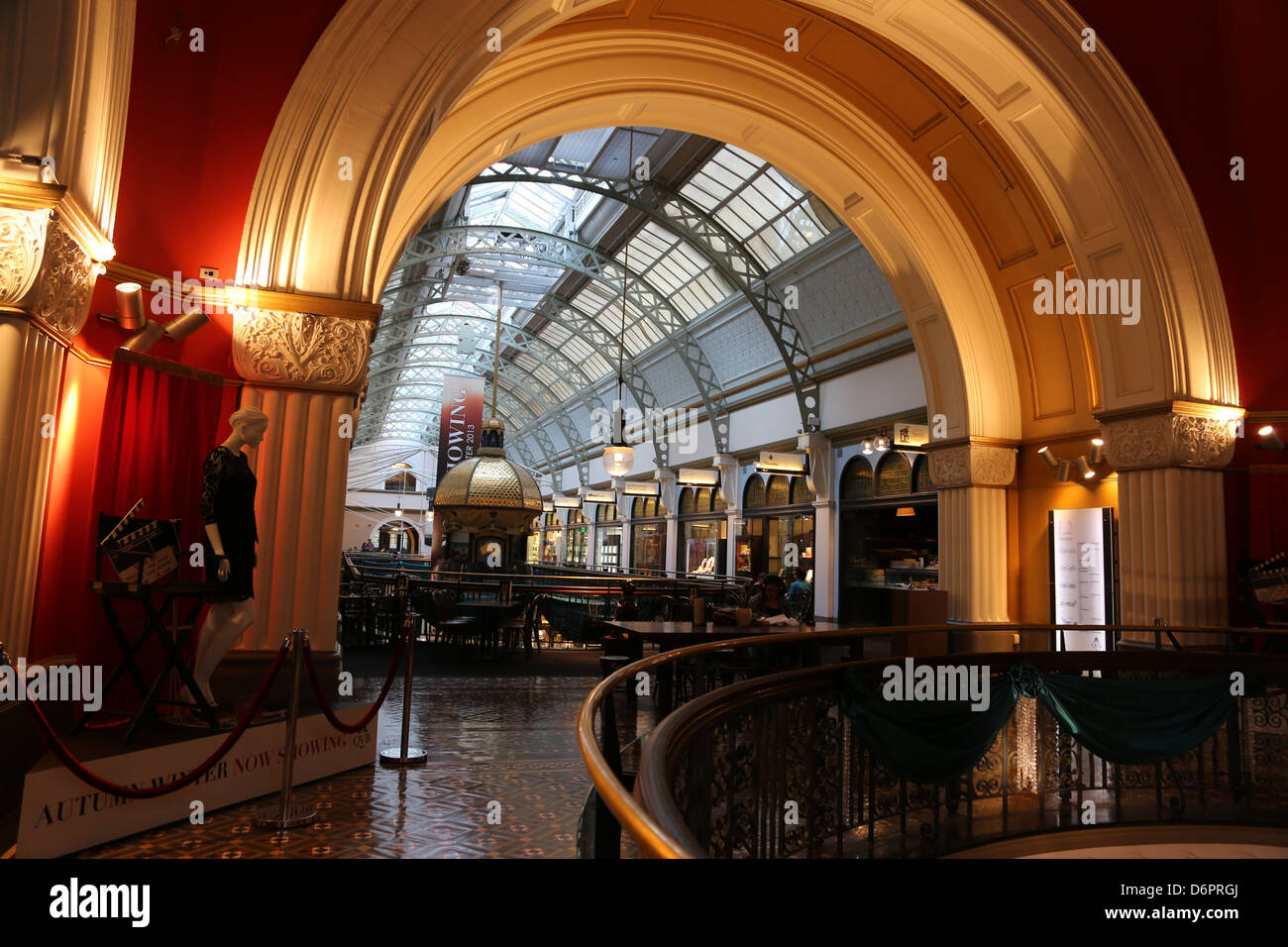 Vintage Architecture inside a shopping mall Stock Photo - Alamy