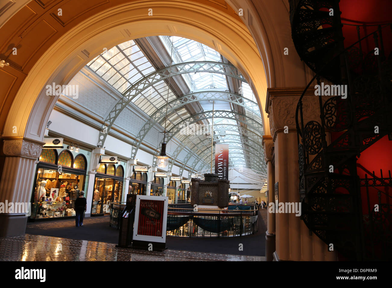 Vintage Architecture inside a shopping mall Stock Photo - Alamy