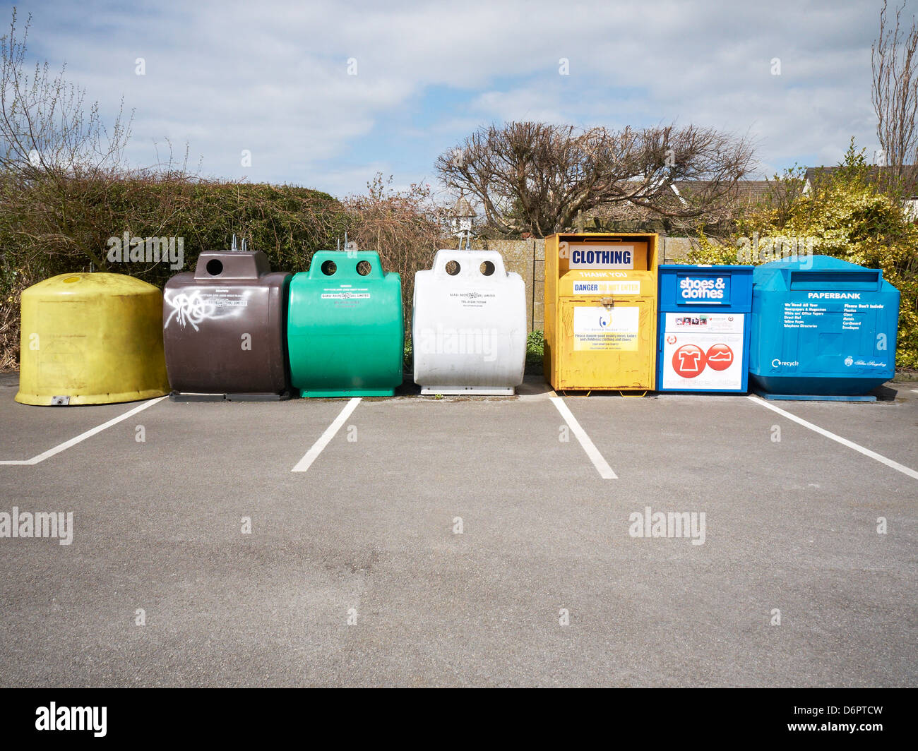 Recycling bank UK Stock Photo - Alamy