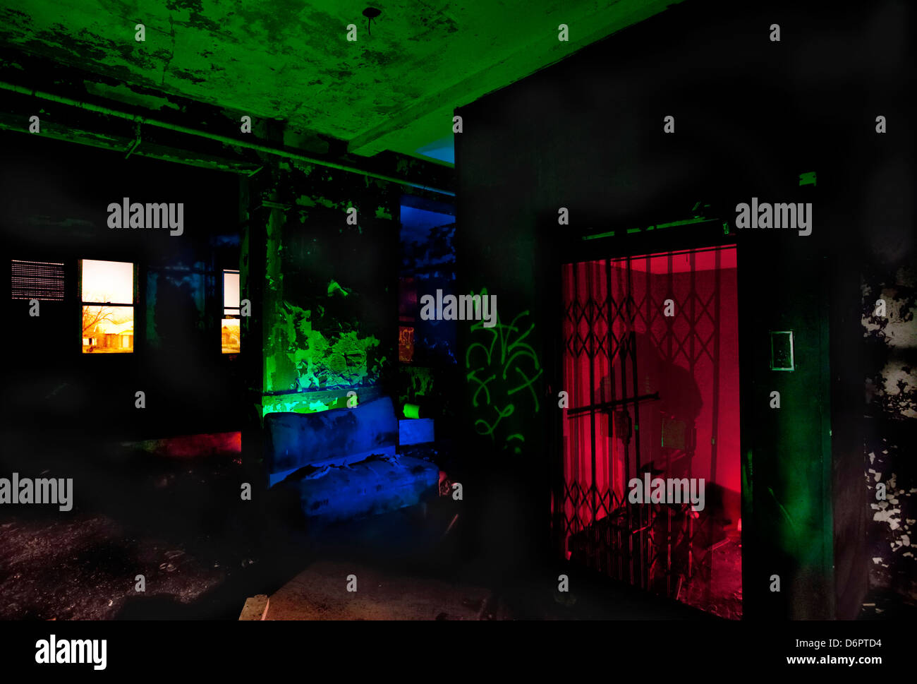 Abandoned haunted hotel, Stamford, Texas, USA Stock Photo - Alamy