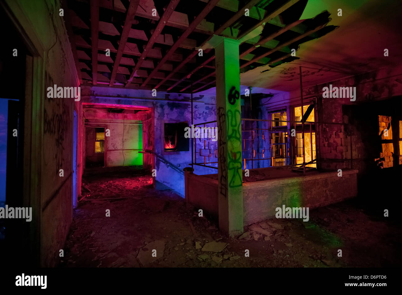 Abandoned haunted hotel, Stamford, Texas, USA Stock Photo - Alamy