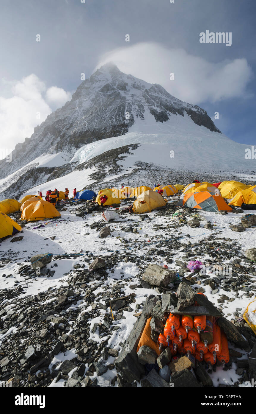 Everest South summit at the south col (8000m), Solu Khumbu Everest ...