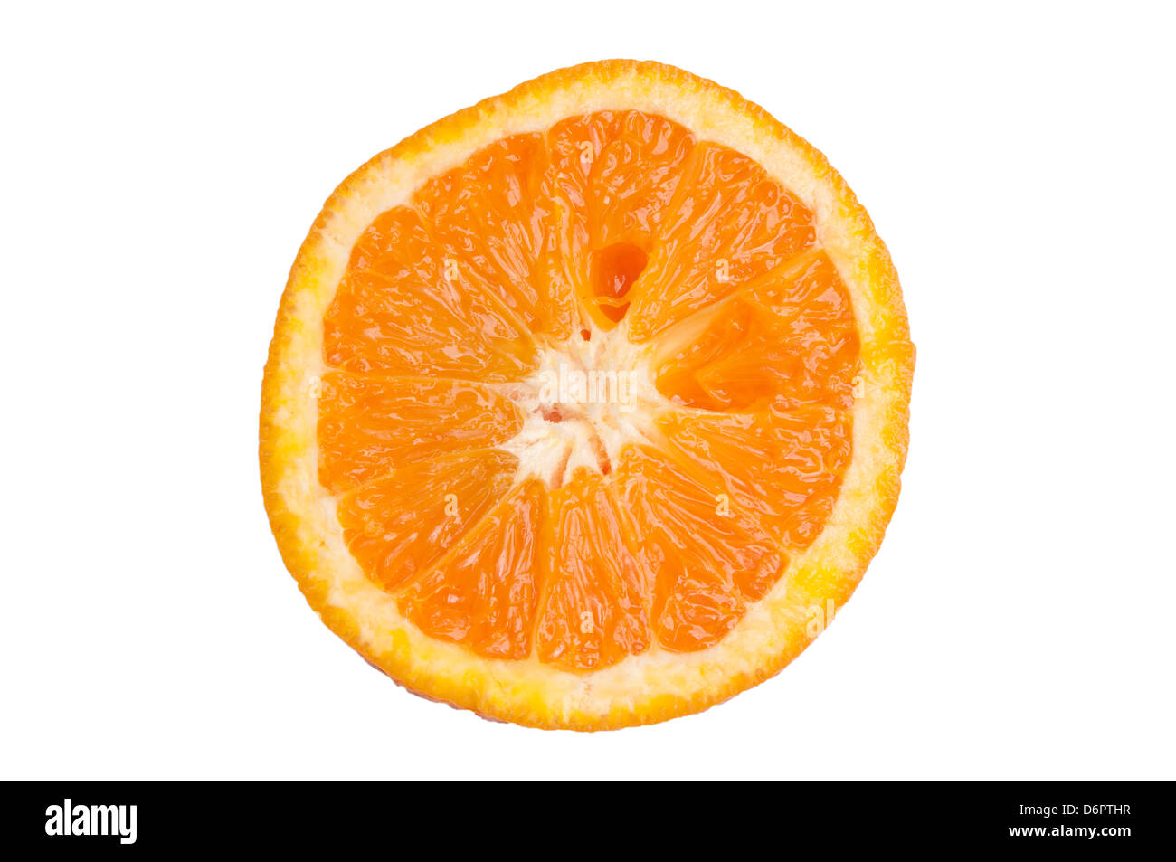 close up of a slice of orange fruit Stock Photo - Alamy
