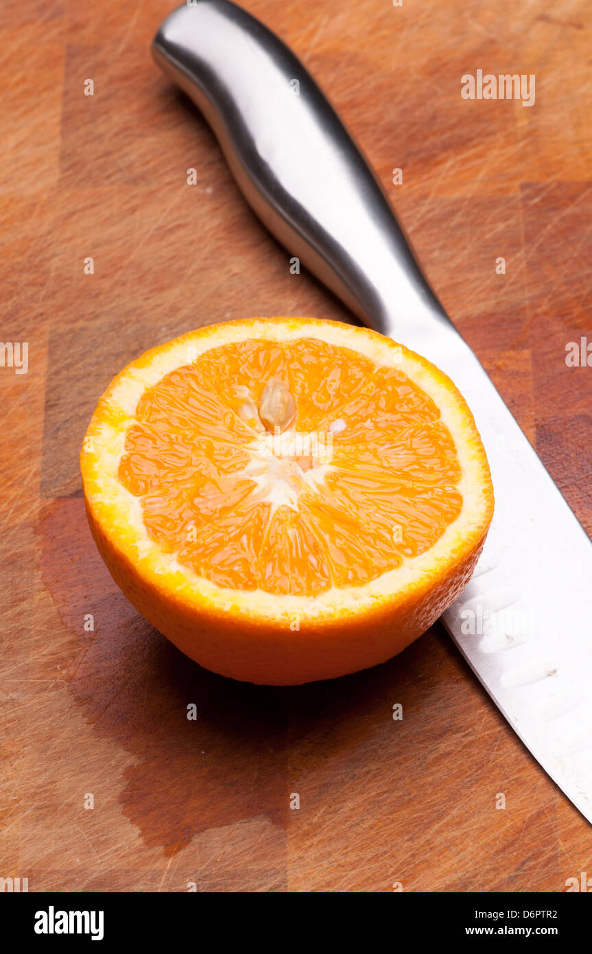 sliced fresh orange Stock Photo - Alamy