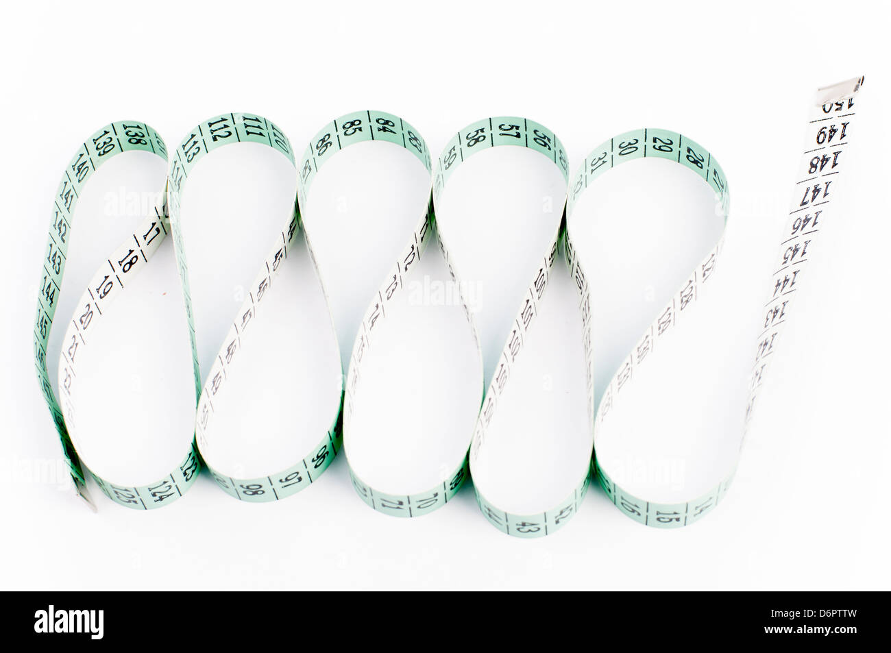 measuring tape on the white background Stock Photo - Alamy