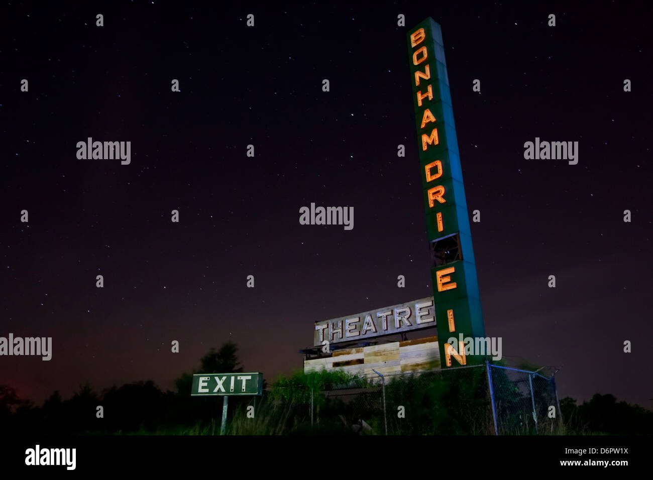 Abandoned drive-in theater, Texas, USA Stock Photo - Alamy
