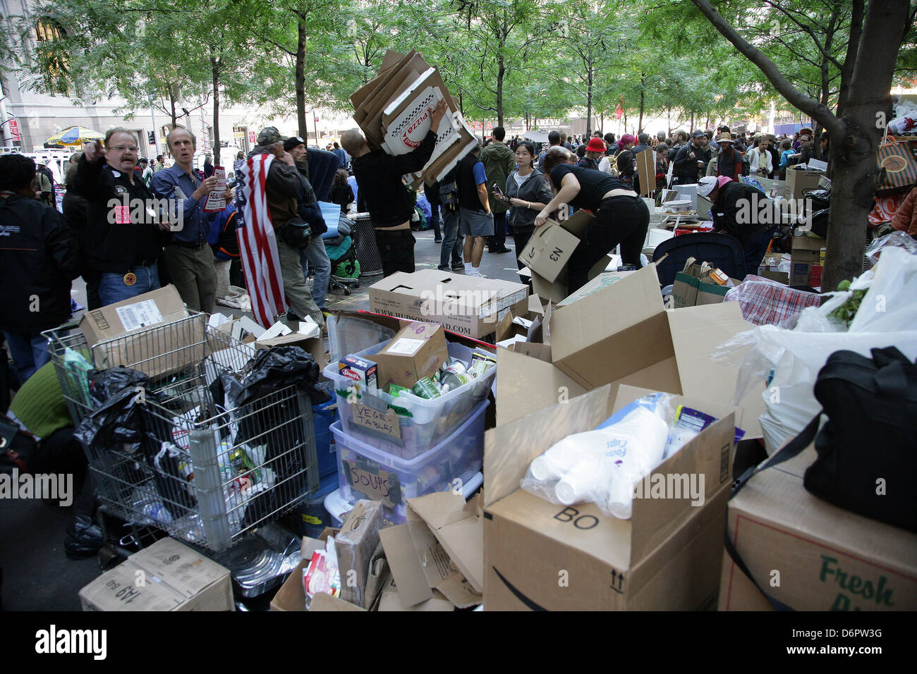 Trash builds up at the Occupy Wall Street demonstrations. Occupy Wall ... Trash builds up at the Occupy Wall Street demonstrations. Occupy Wall ...