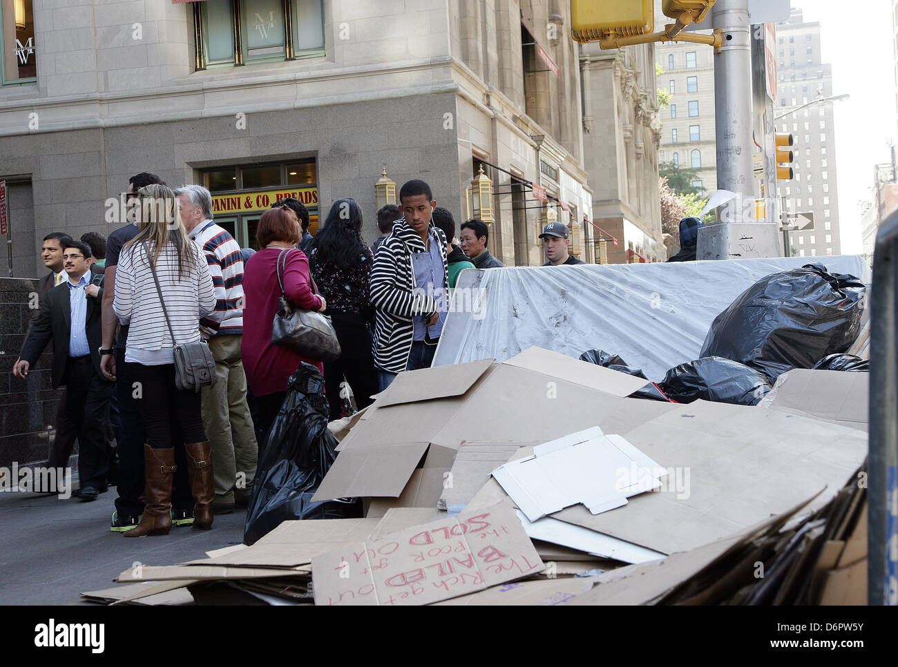 Trash builds up at the Occupy Wall Street demonstrations. Occupy Wall ... Trash builds up at the Occupy Wall Street demonstrations. Occupy Wall ...