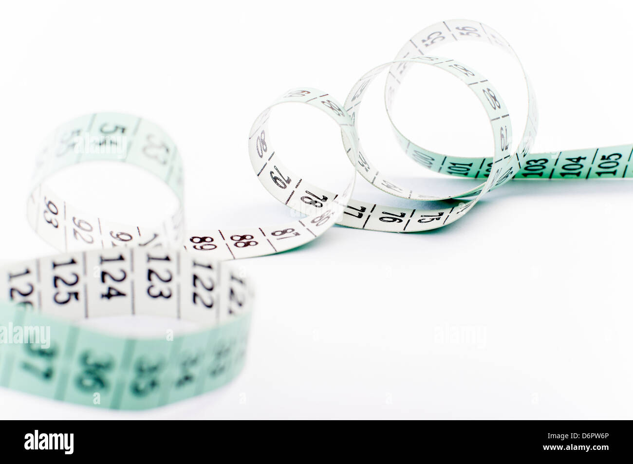 measuring tape on the white background Stock Photo - Alamy