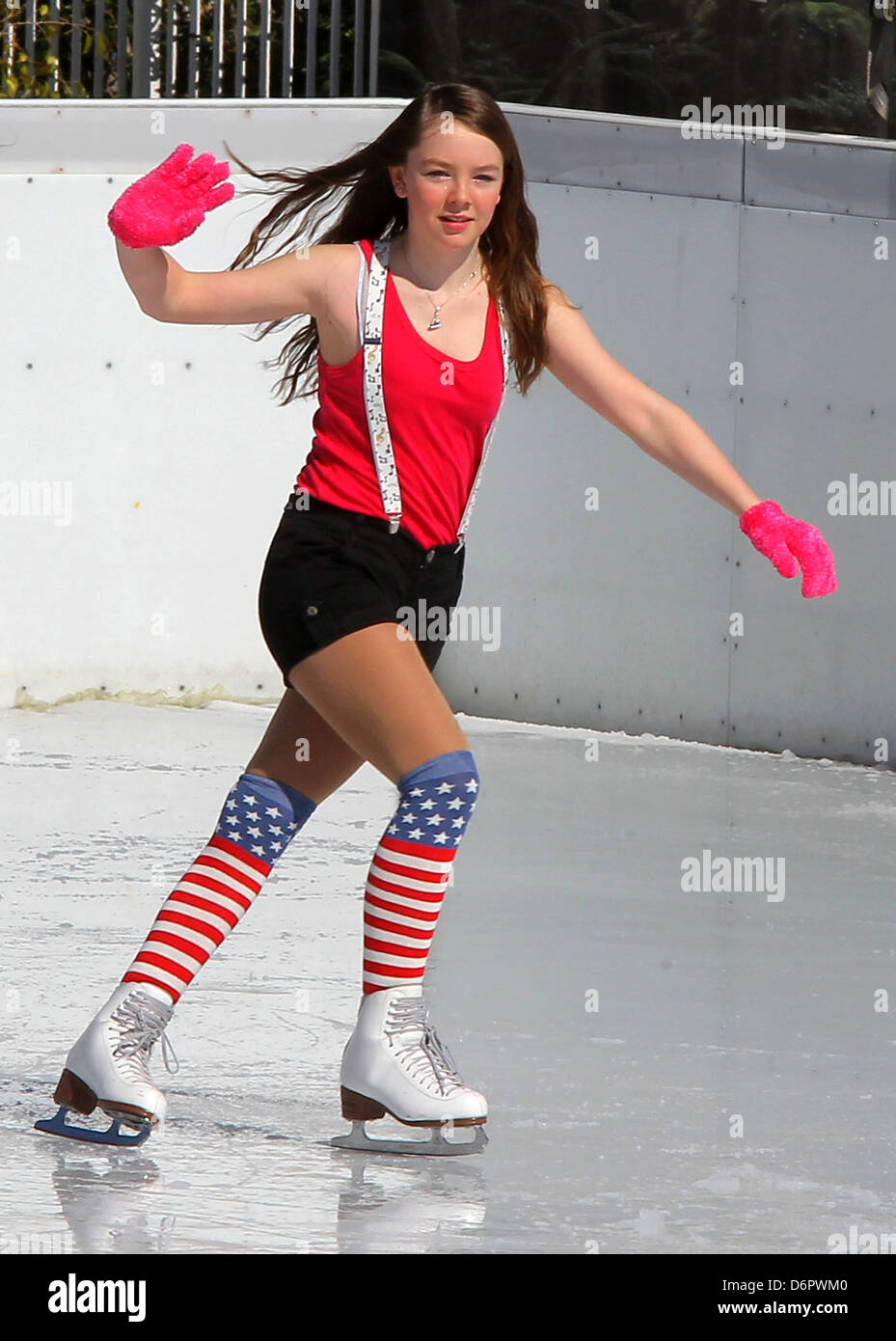 Princess Alexandra of Hanover skates during the 2012 Monaco Figure ...