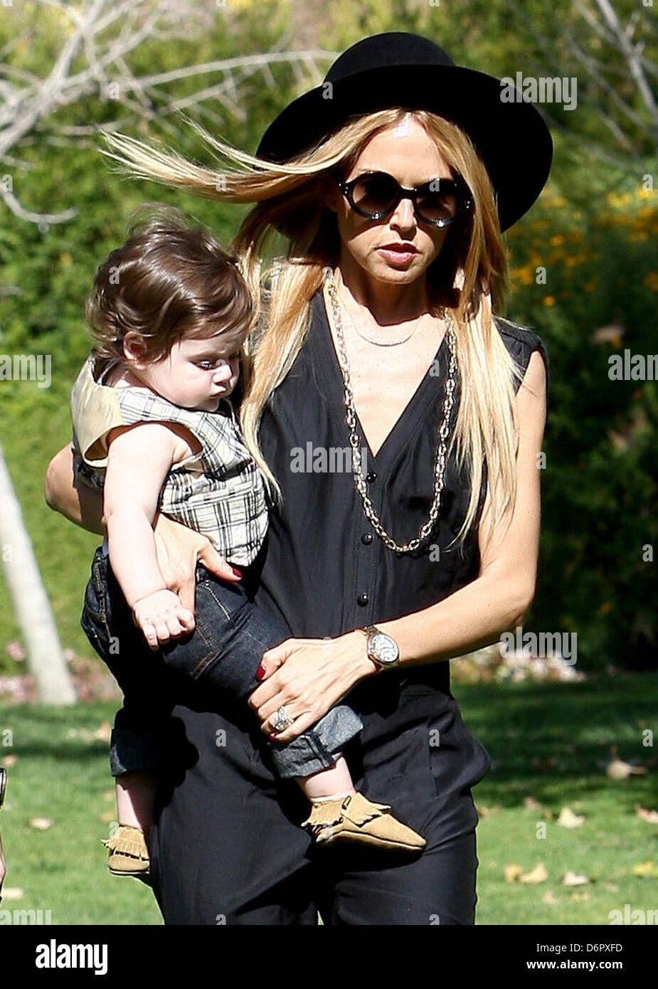 Rachel Zoe and her husband Rodger Berman spend time with their son ...