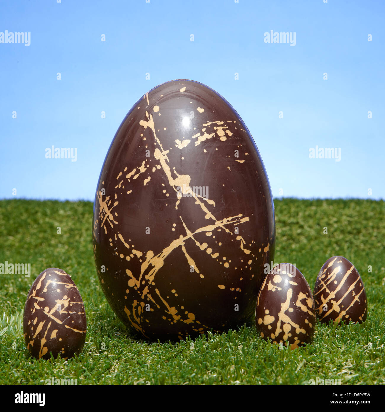 Chocolate Easter Eggs Stock Photo - Alamy
