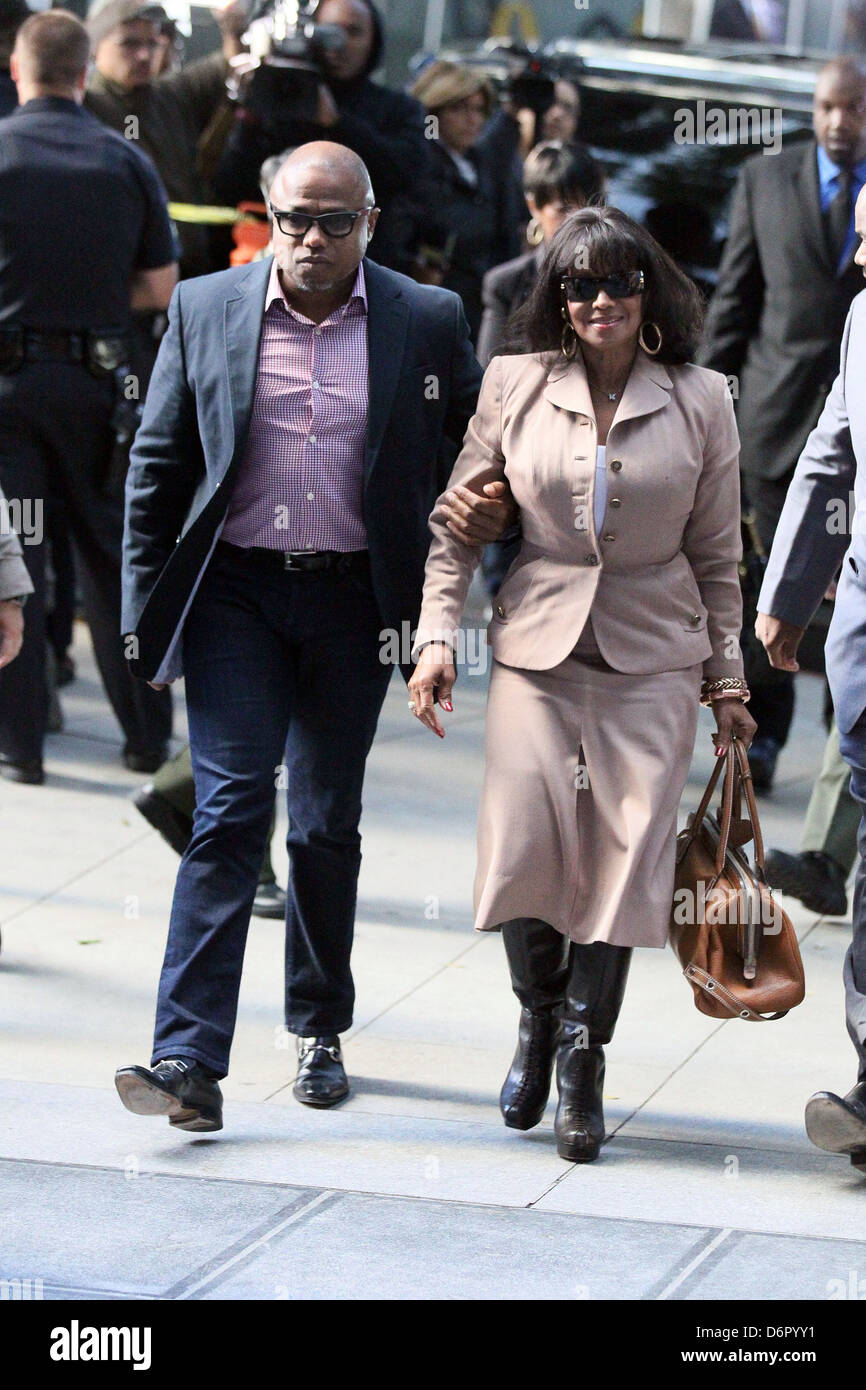 Randy Jackson and Rebbie Jackson arrive at Los Angeles Superior Court ...