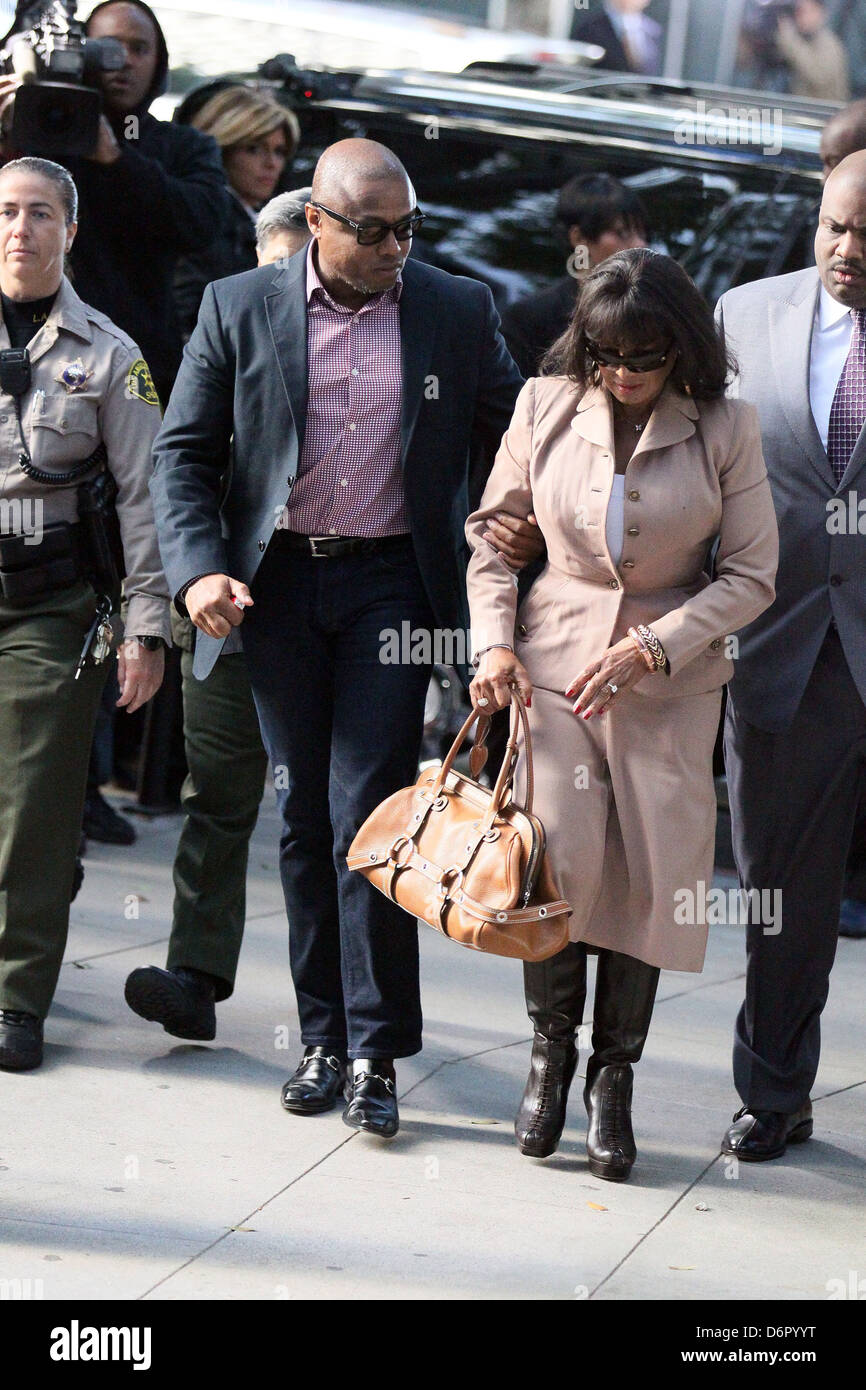 Randy Jackson and Rebbie Jackson arrive at Los Angeles Superior Court ...