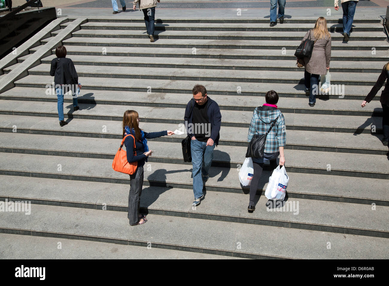 Downtown passers by hi-res stock photography and images - Alamy