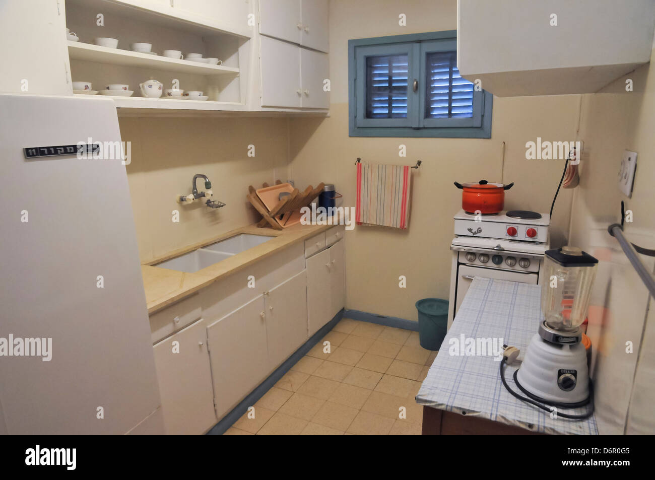 Israel, Negev desert, Kibbutz Sde Boker, Interior of Ben-Gurion Desert ...