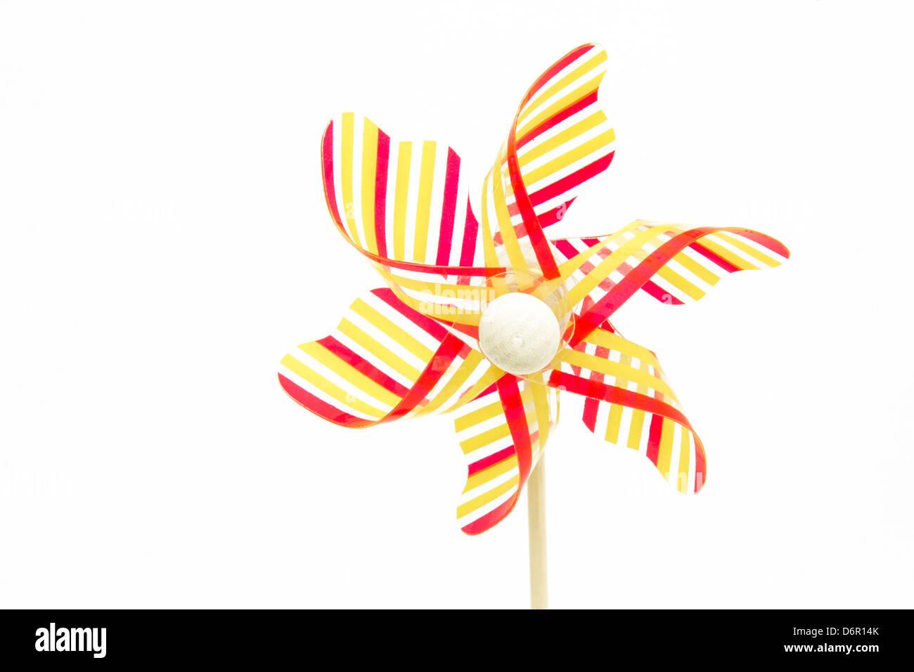 Pinwheel on White Background Stock Photo - Alamy