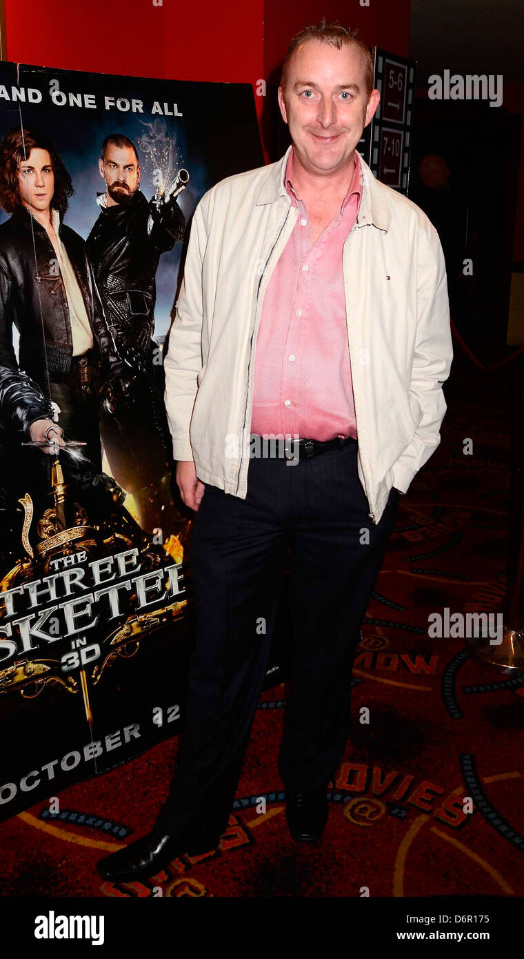 Adrian Kennedy Irish premiere of 'The Three Musketeers' in 3D, held at ...