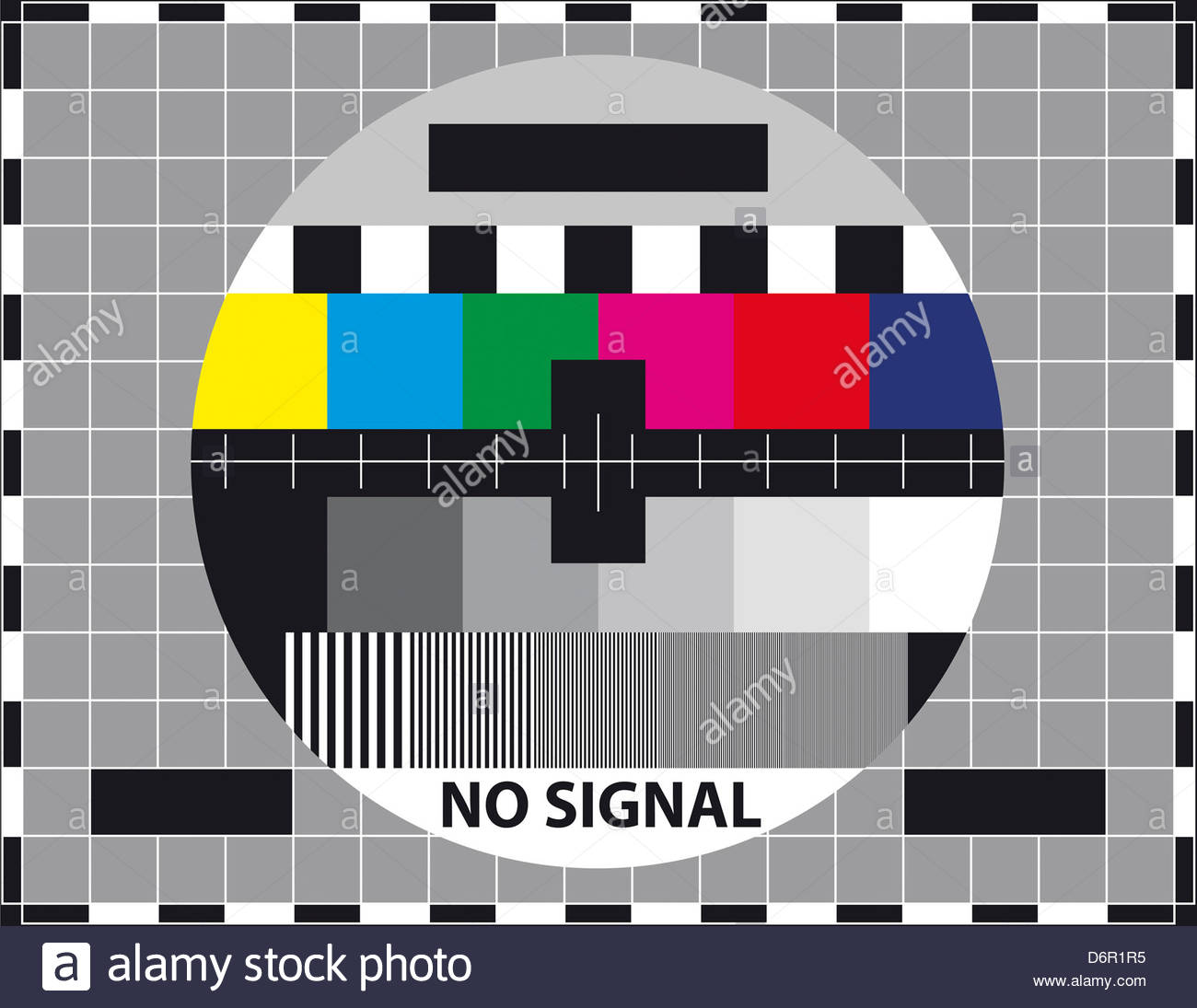 Television Test Pattern Color Bars High Resolution Stock Photography ...