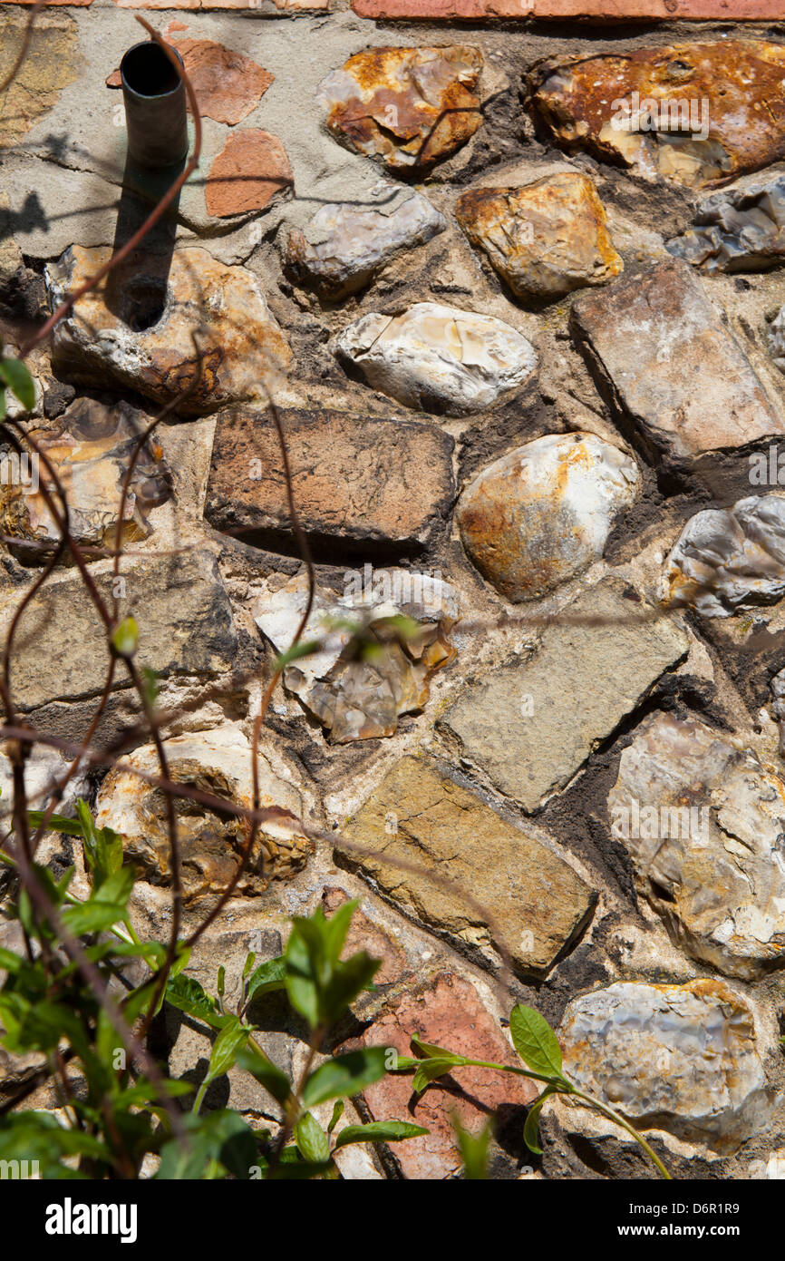 brick and stone wall Stock Photo - Alamy