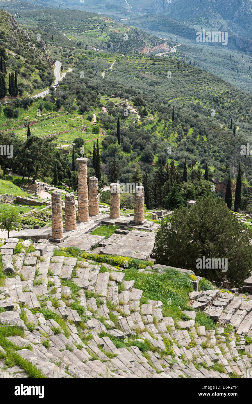 Apollo temple in oracle delphi hi-res stock photography and images - Alamy