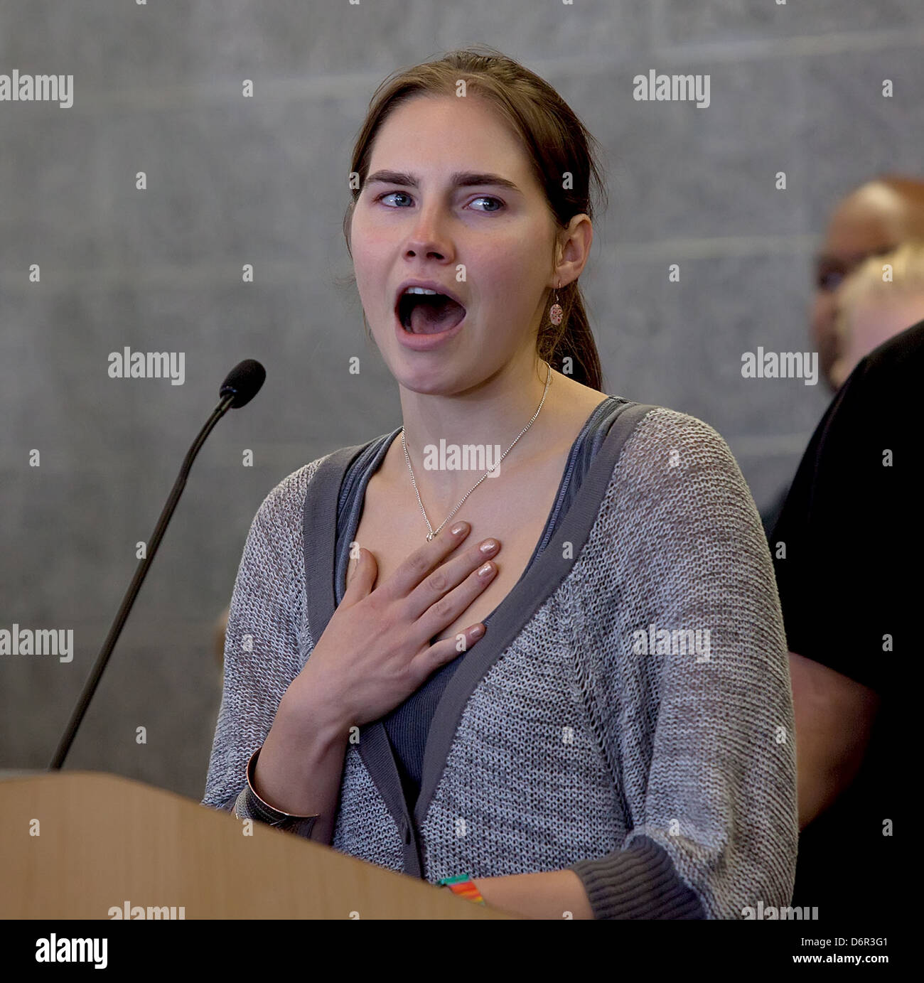 Amanda Knox Seattle High Resolution Stock Photography and Images - Alamy