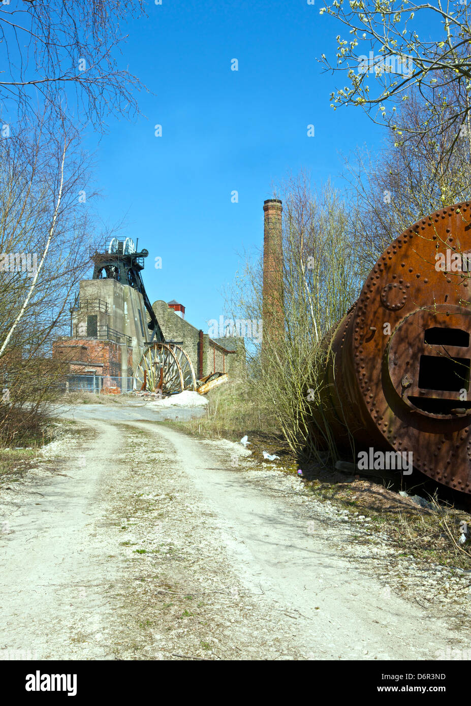 Pleasley Vale colliery Stock Photo - Alamy