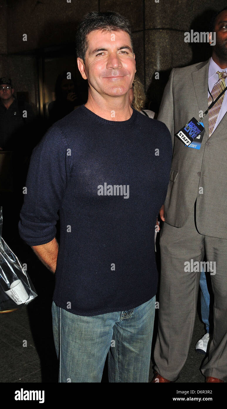 Simon Cowell outside NBC studios for an appearance on 'Late Night with ...