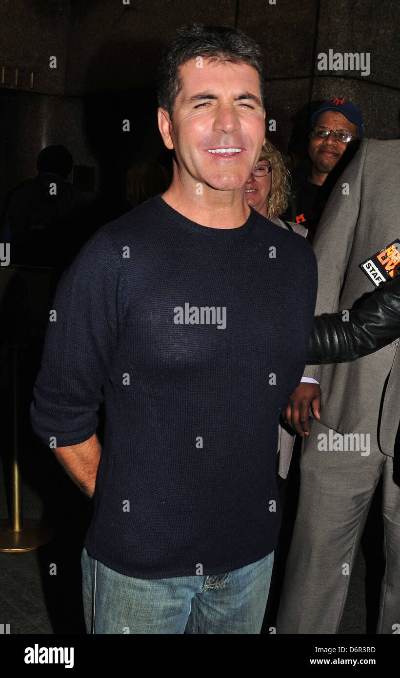 Simon Cowell outside NBC studios for an appearance on 'Late Night with ...